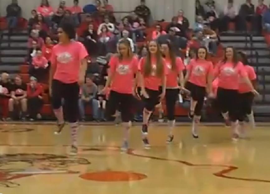 Dance Team Performs Pink Dance – The Media