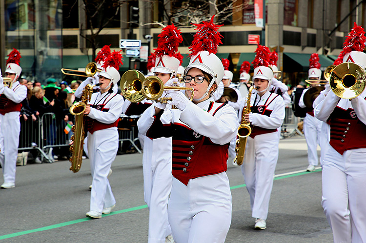 Clark County Marching Band Performs in NYC St. Patrick’s Day Parade ...